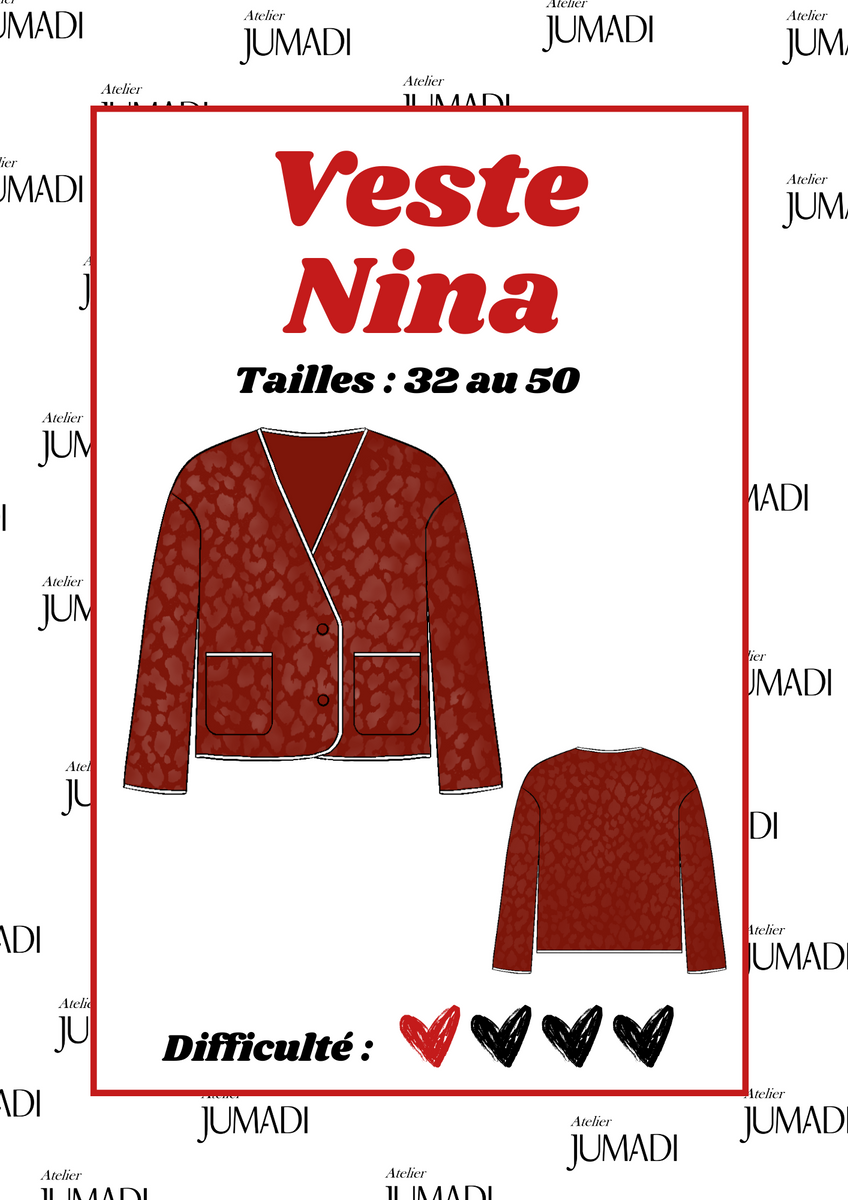 Patron de Couture PDF Veste Nina | Atelier Jumadi – atelierjumadi